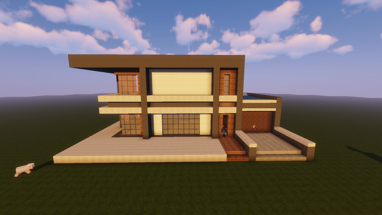 Modern House [DOWNLOAD + SCHEMATIC] Minecraft Map