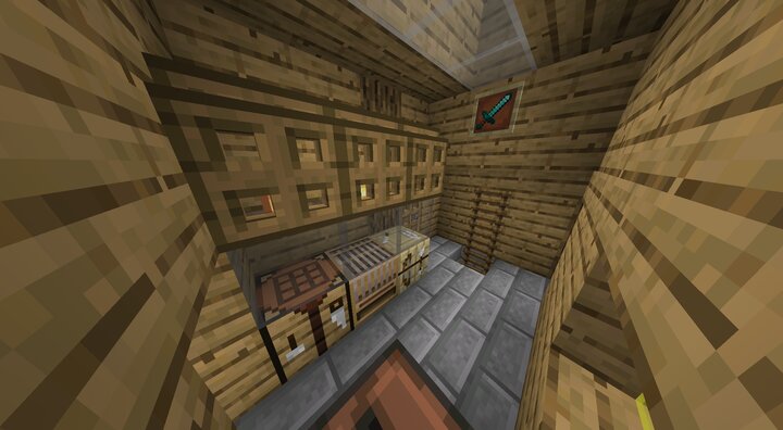 Basic but useful, beautiful and expandable survival house Minecraft Map