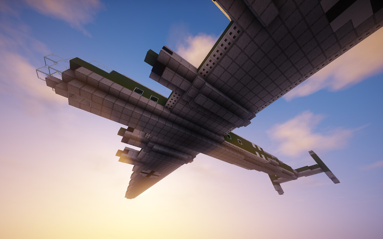 Messerschmitt Me264 - German Prototype Heavy Bomber Minecraft Map