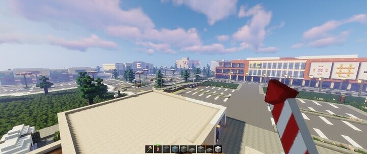 Suburban neighborhood+accompany suburbs Minecraft Map