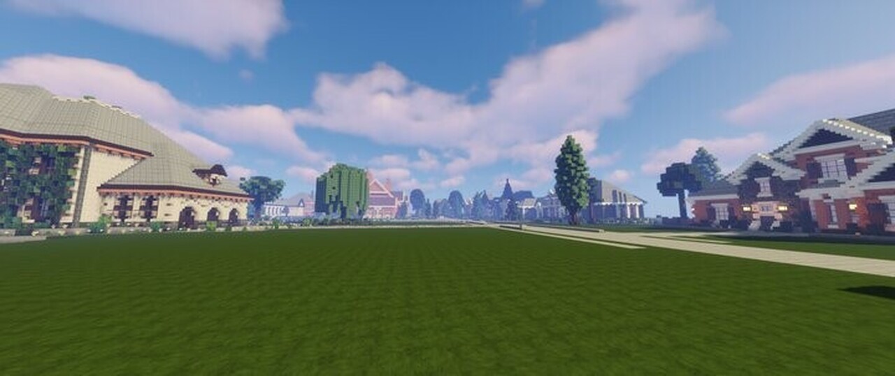 Suburban neighborhood+accompany suburbs Minecraft Map