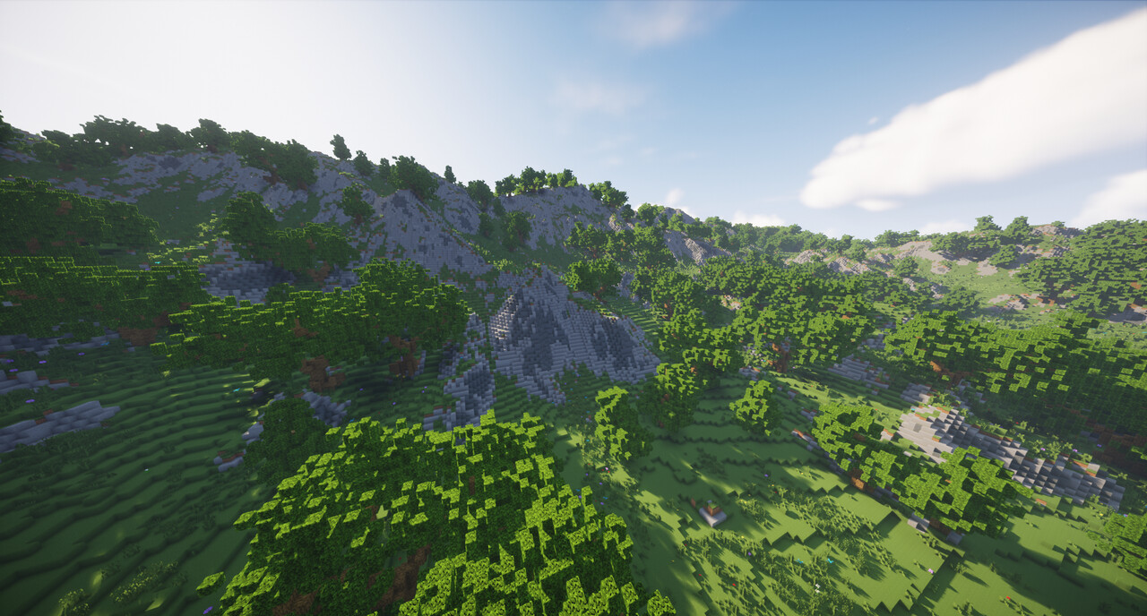 Novaden - Mountainous Forest Expanse w/ Lake (1000x1000) Minecraft Map