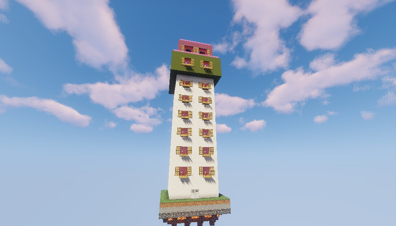 Sky hotel---One Chunk Challenge contest entery Minecraft Map