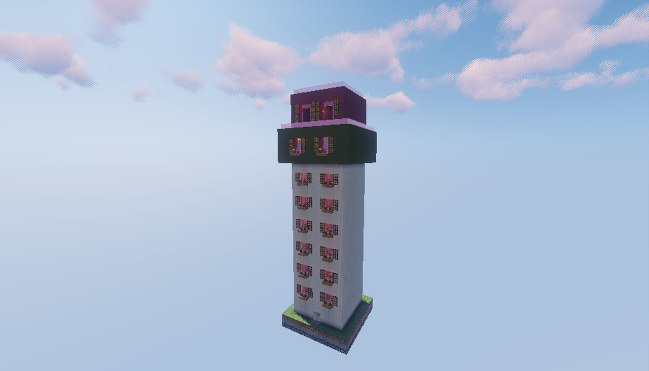 Sky hotel---One Chunk Challenge contest entery Minecraft Map