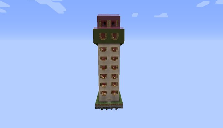 Sky hotel---One Chunk Challenge contest entery Minecraft Map