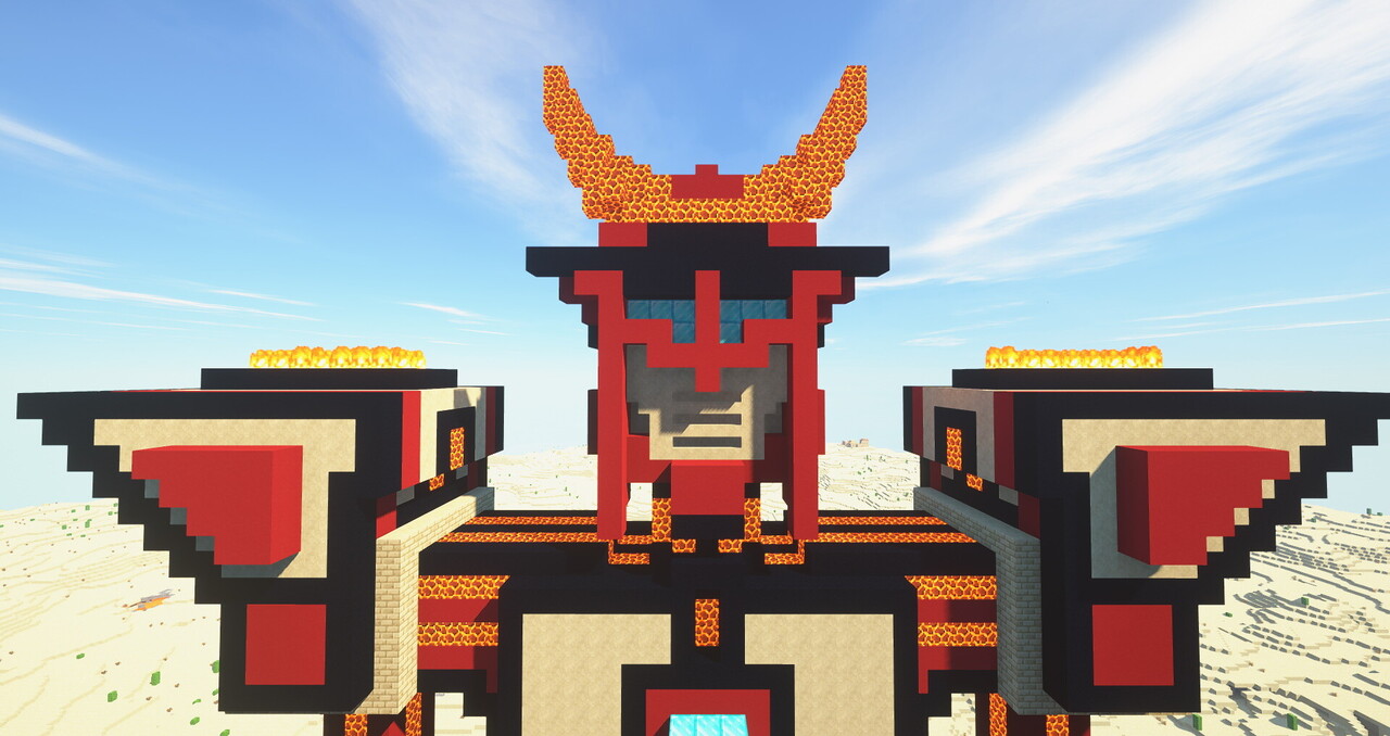 The Burning Desert - Giant robot Minecraft Map