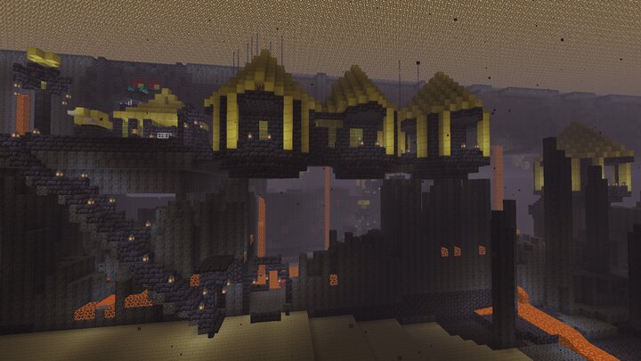 The Golden Piglin Village (Nether Minecraft Build Contest Entry ...
