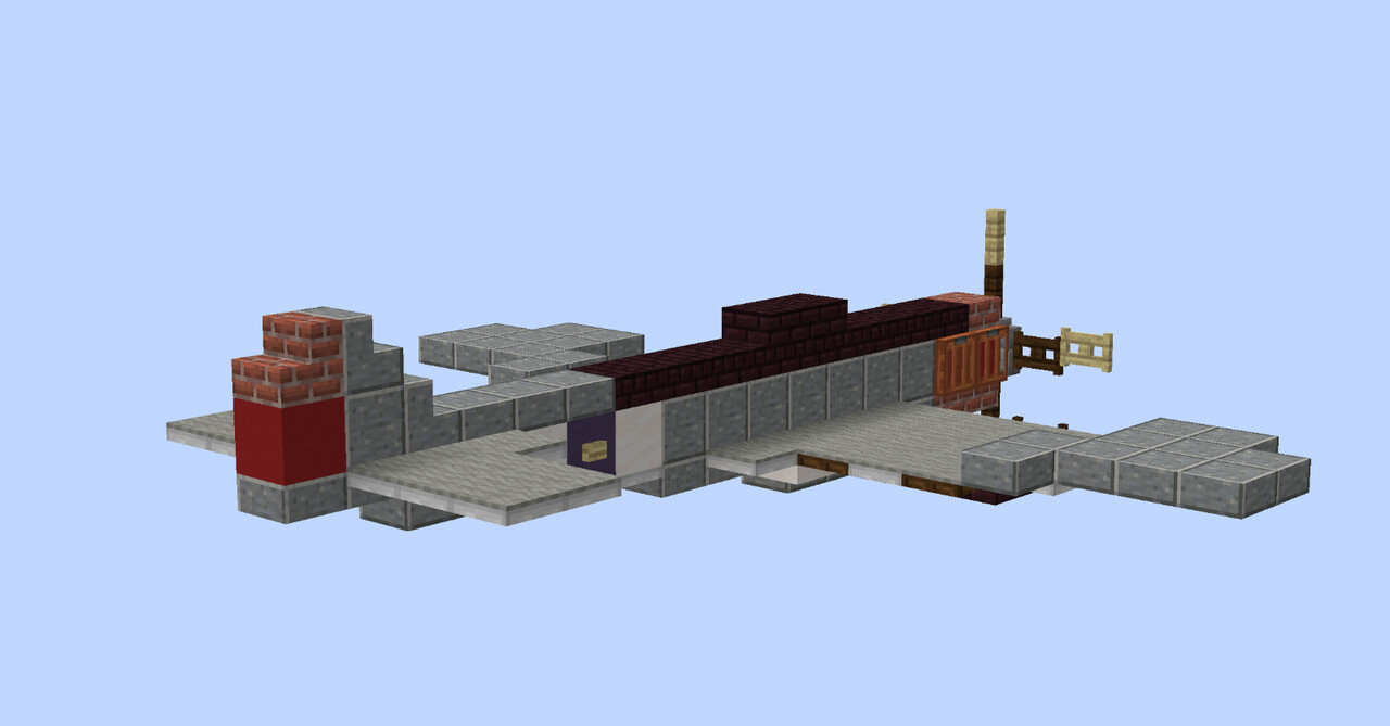 Republic P-47 Thunderbolt(1.5:1 scale) Minecraft Map