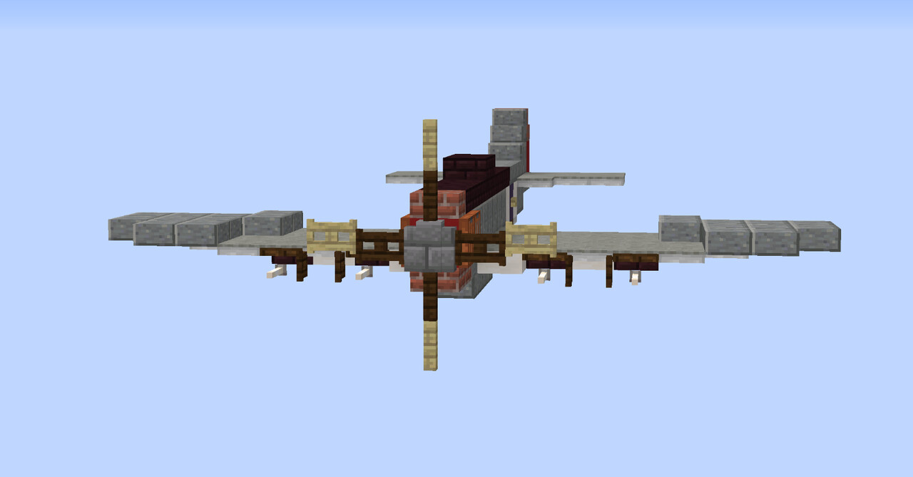 Republic P-47 Thunderbolt(1.5:1 scale) Minecraft Map