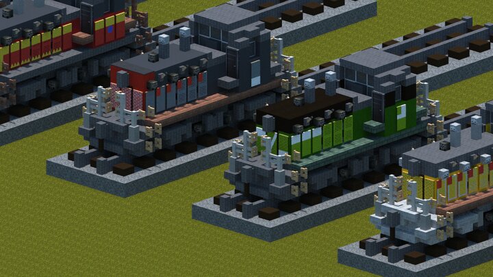 EMD SW7 diesel switcher locomotive [With download] Minecraft Map