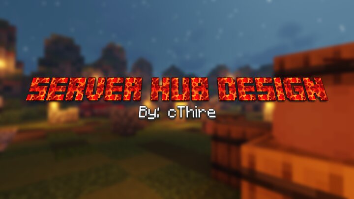 Small Server Hub Design Minecraft Map