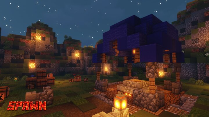 Small Server Hub Design Minecraft Map