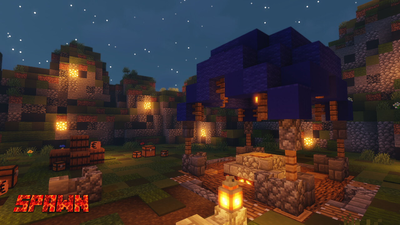 Small Server Hub Design Minecraft Map