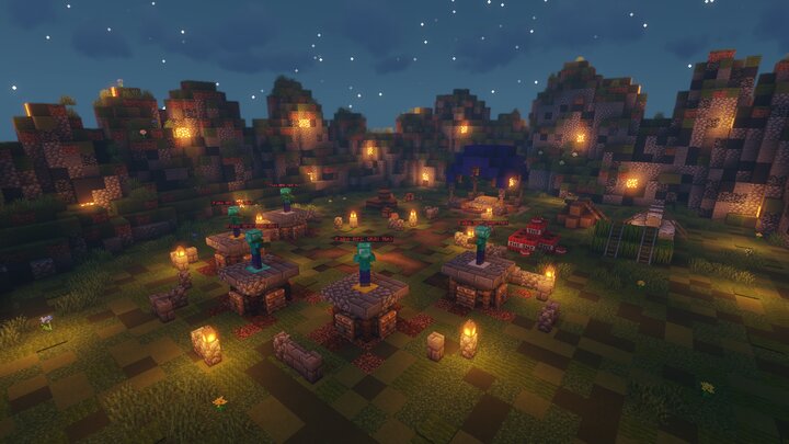 Small Server Hub Design Minecraft Map