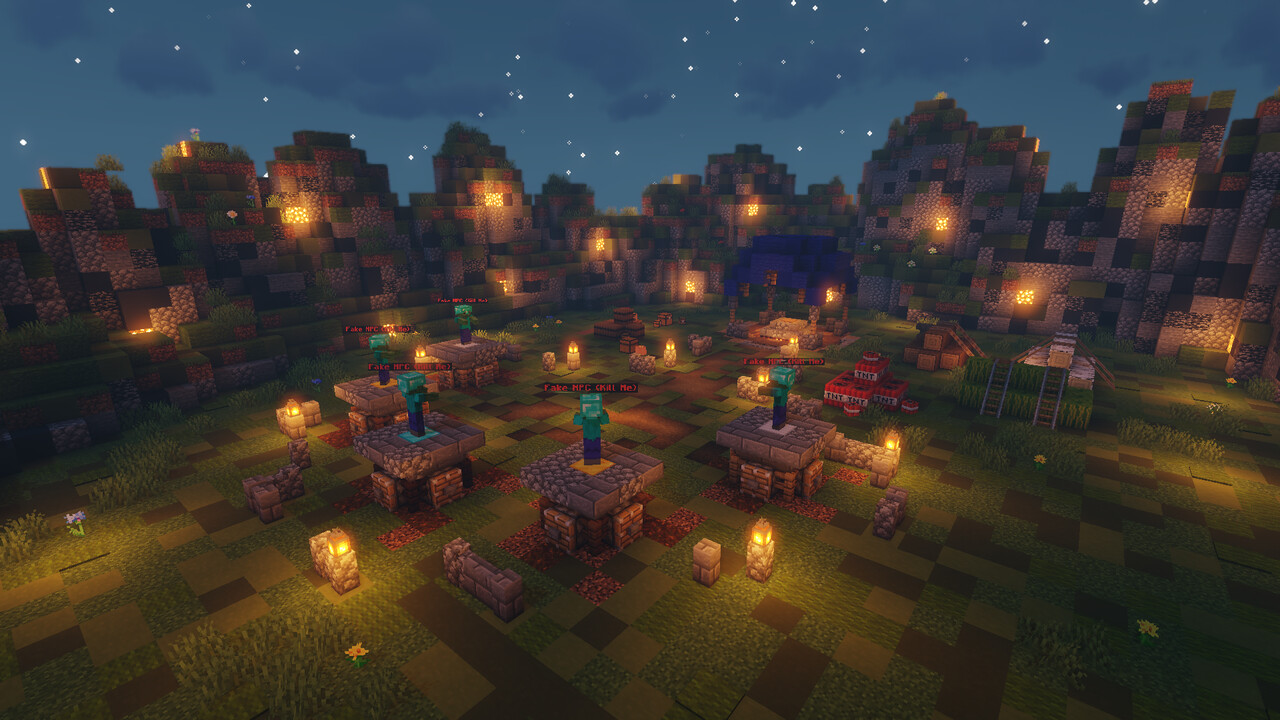 Small Server Hub Design Minecraft Map