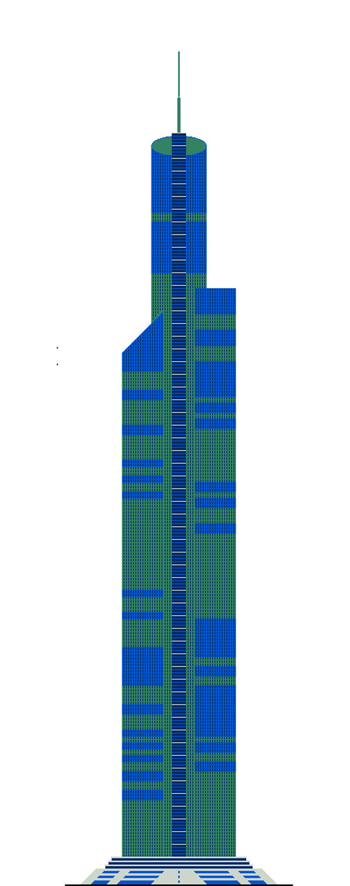 Azerbaijan Tower (Megatall Skyscraper) Baku, Azerbaijan Minecraft Map