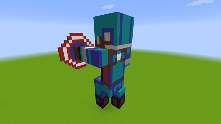 Captain America Statue (Part 2) Minecraft Map