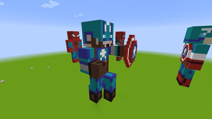 Captain America Statue (Part 2) Minecraft Map