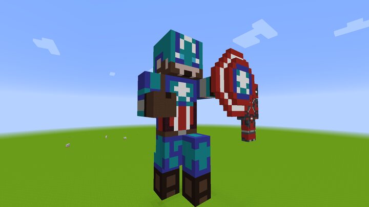 Captain America Statue (Part 2) Minecraft Map
