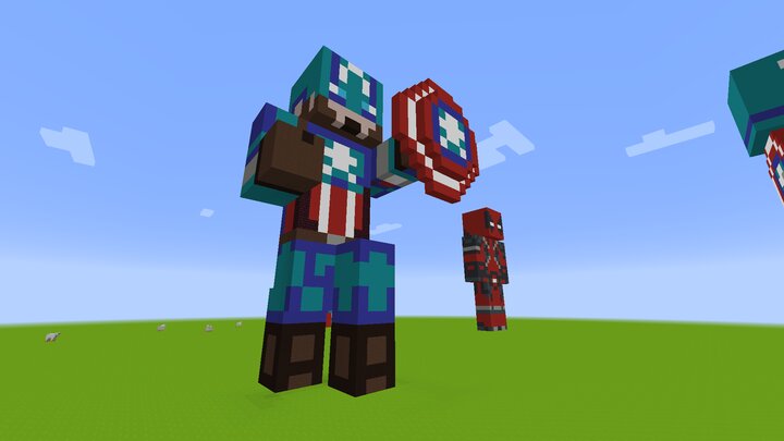 Captain America Statue (Part 2) Minecraft Map
