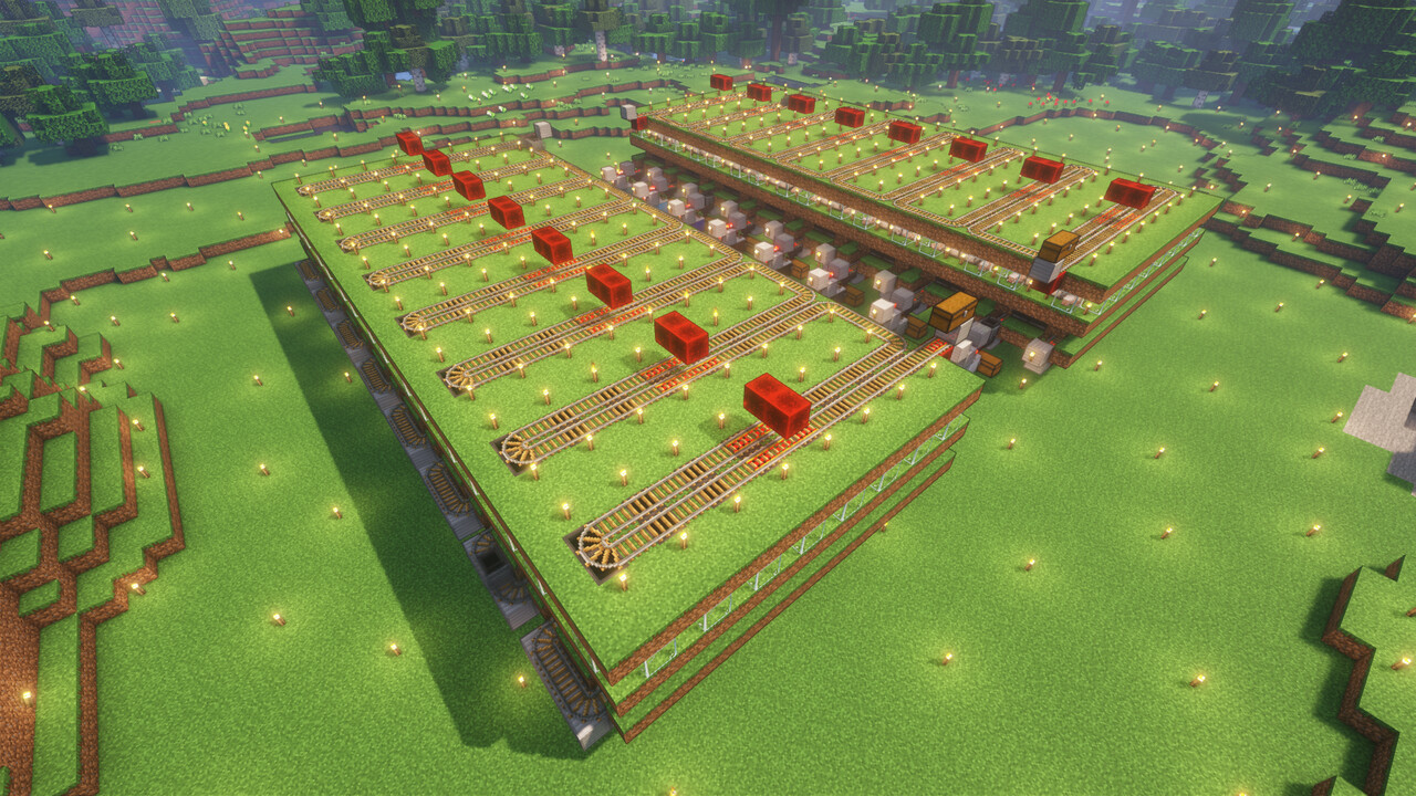 Automatic Wool Farm (16,000 wool/hour) Minecraft Map
