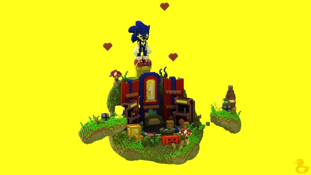 Sonic Arcade Lobby Minecraft Map