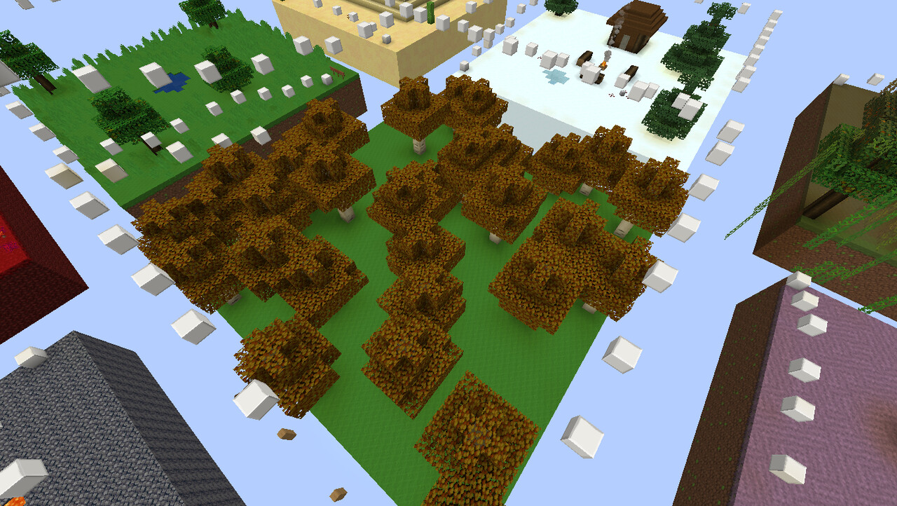 Sky parkour biomes Minecraft Map