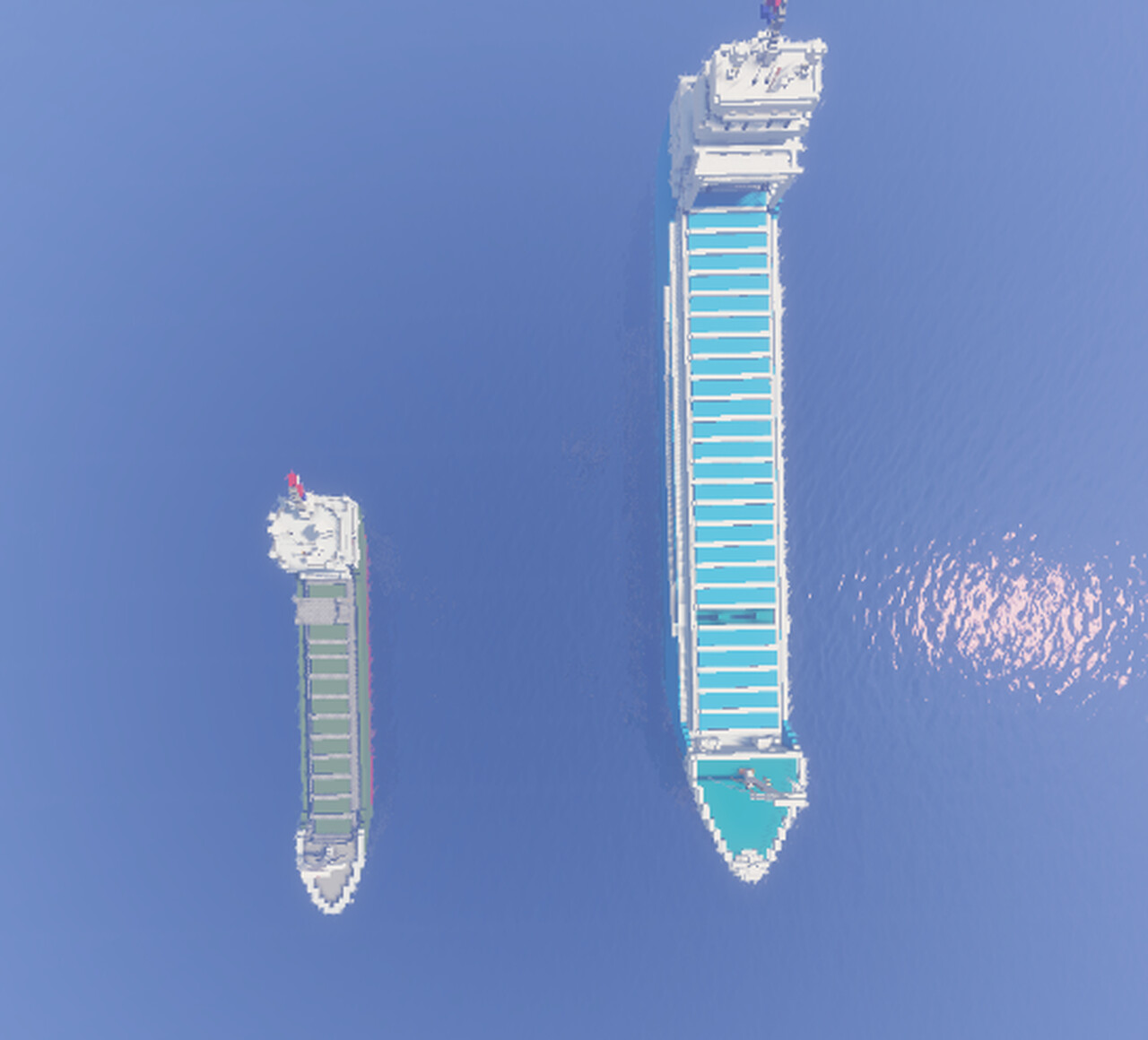 2 General cargo ships Minecraft Map