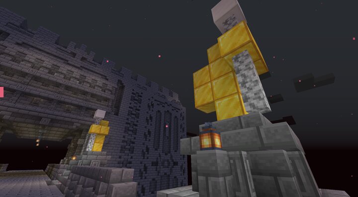 Overworld Version of Bastion Remnant Minecraft Map