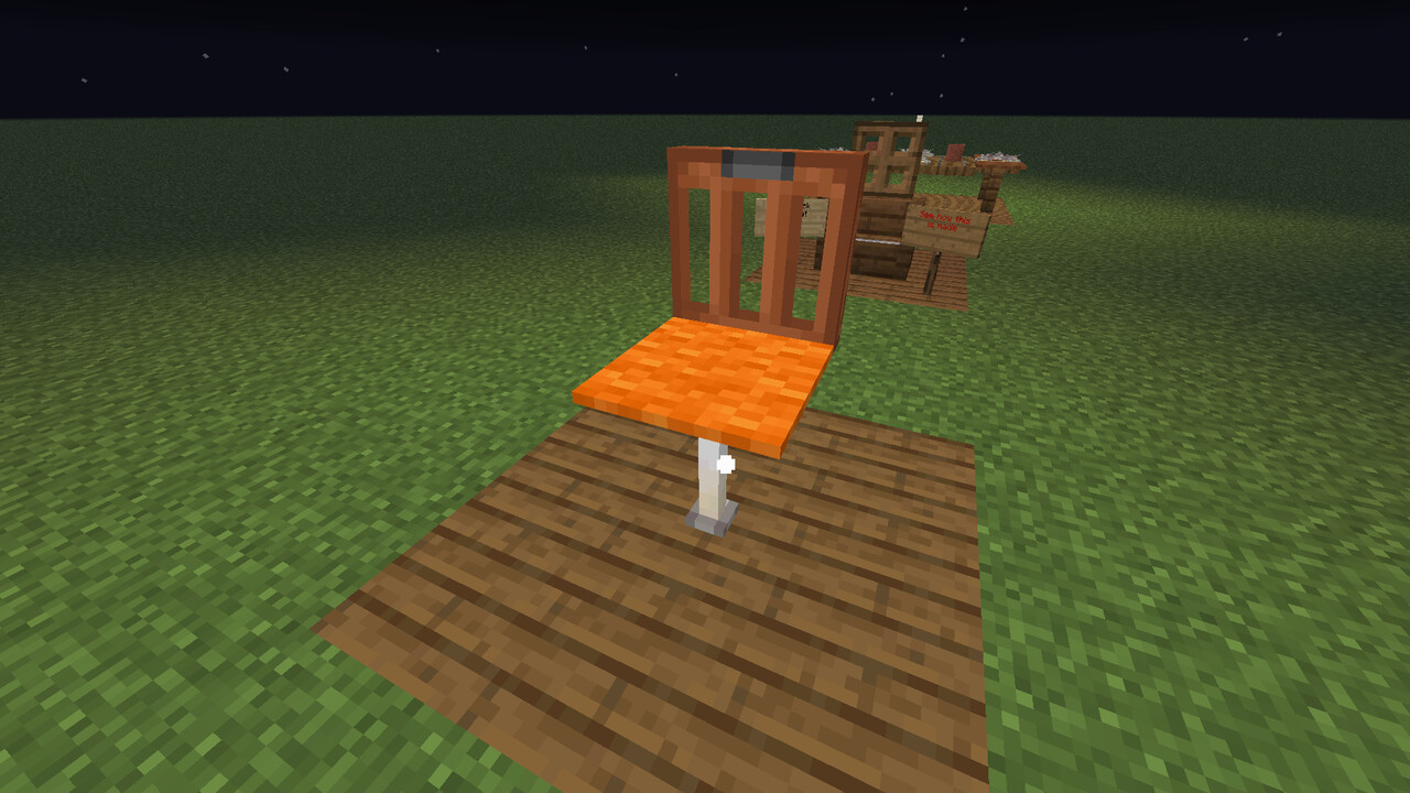 5 chair and Table building Hacks with build instructions Minecraft Map