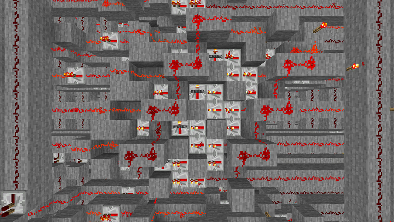 PoweredCube OneWay 256B Minecraft Map