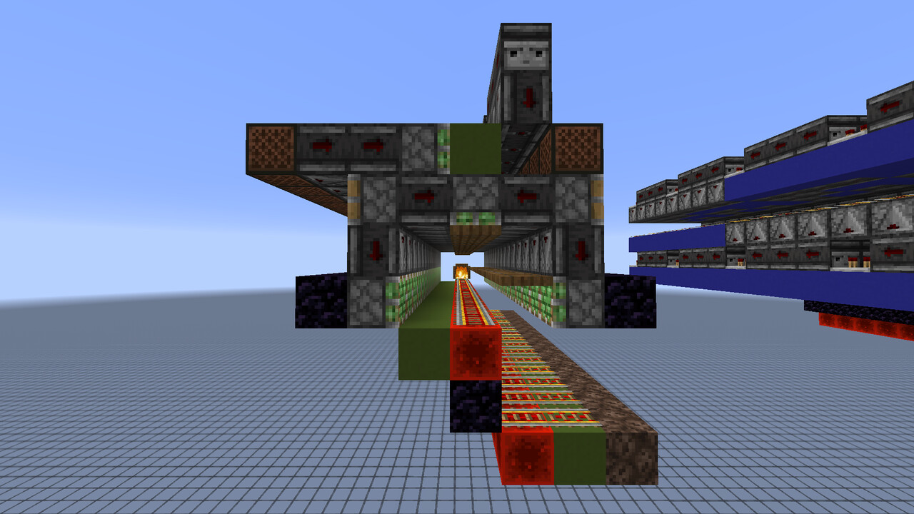 Minecart Splitter | 1-wide tilable Minecraft Map