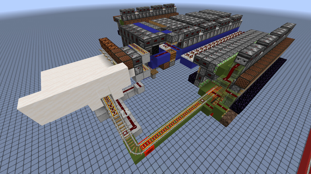 Minecart Splitter | 1-wide tilable Minecraft Map