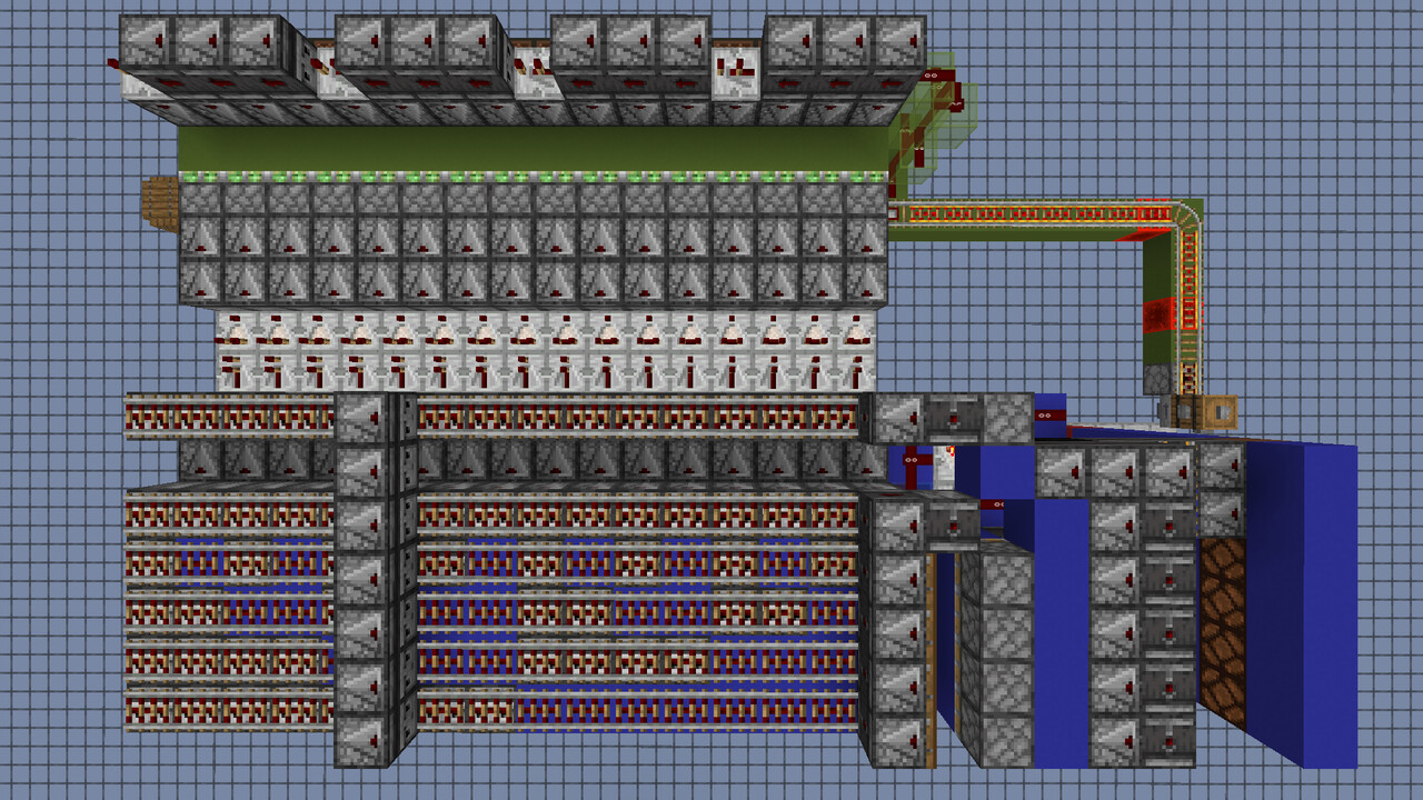 Minecart Splitter | 1-wide tilable Minecraft Map