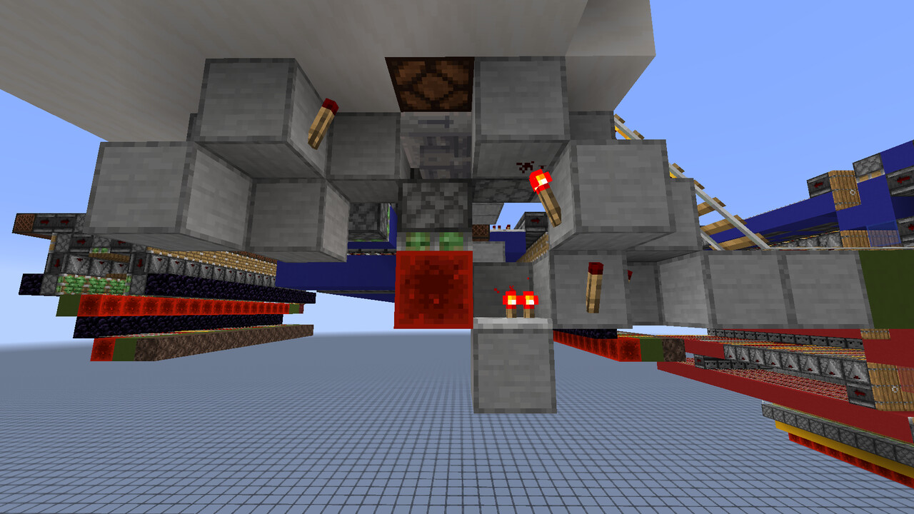 Minecart Splitter | 1-wide tilable Minecraft Map