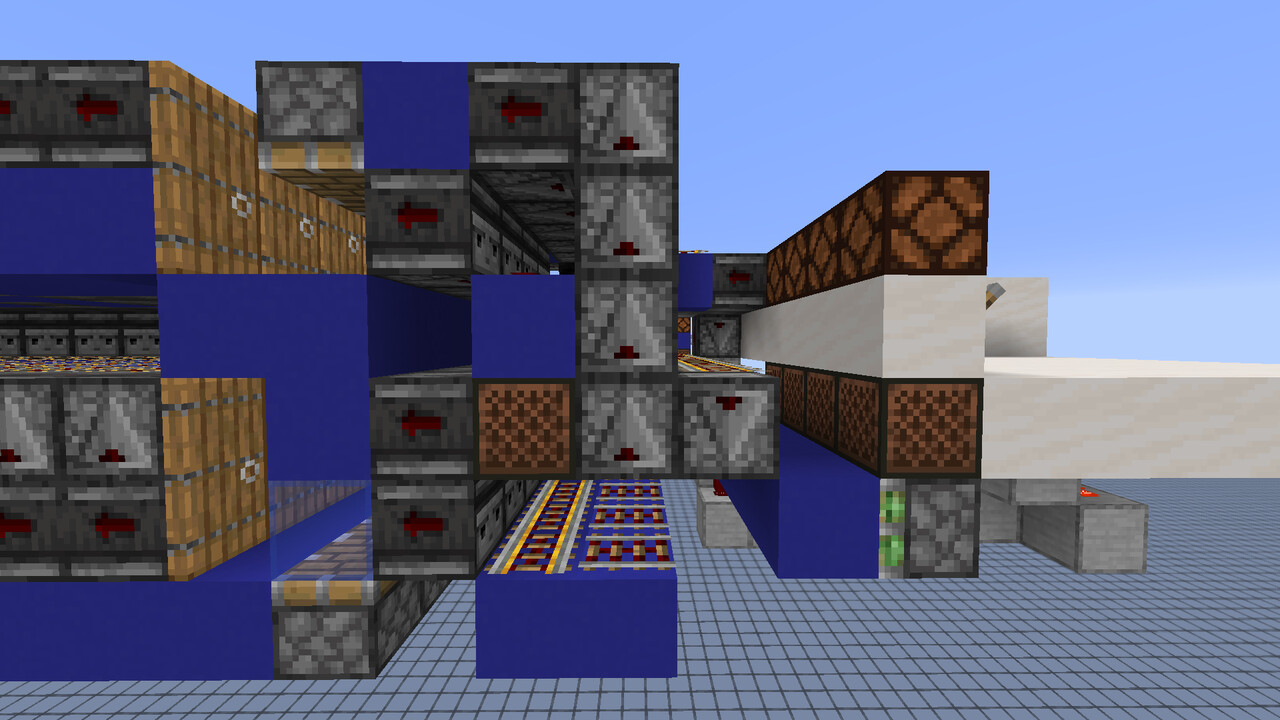 Minecart Splitter | 1-wide tilable Minecraft Map