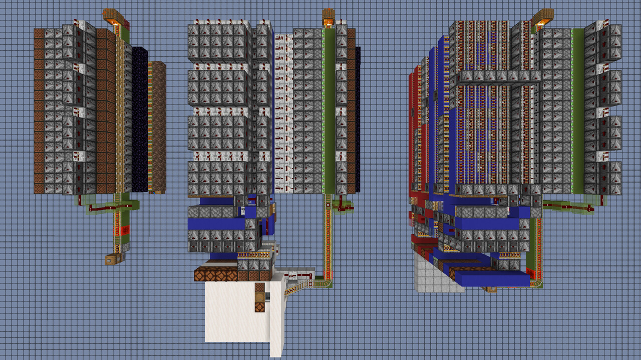 Minecart Splitter | 1-wide tilable Minecraft Map