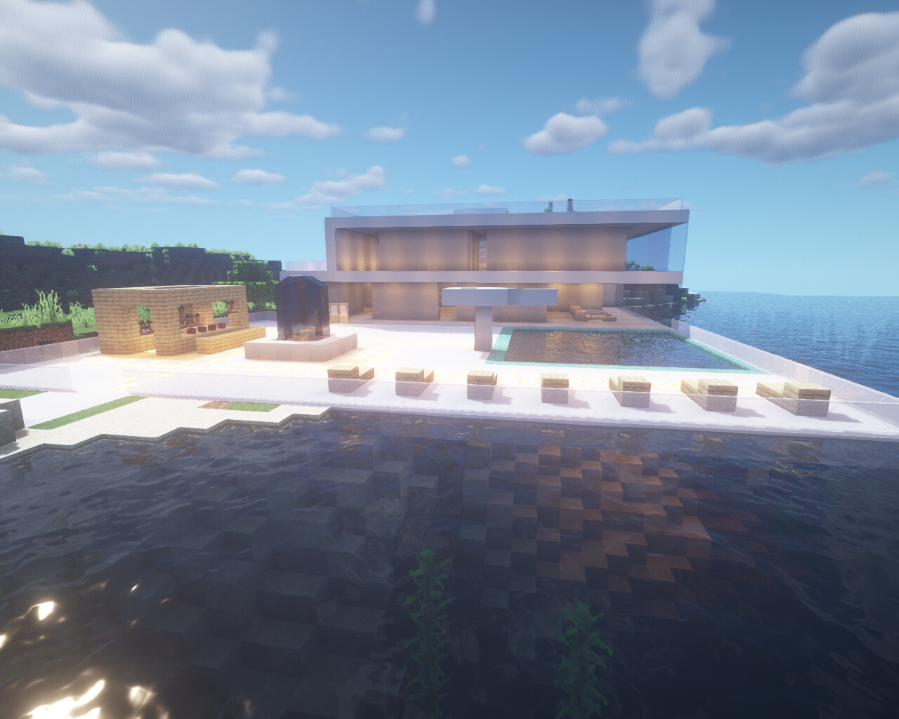 MODERN MANSION FOR MINECRAFT 1.15.2 Minecraft Map