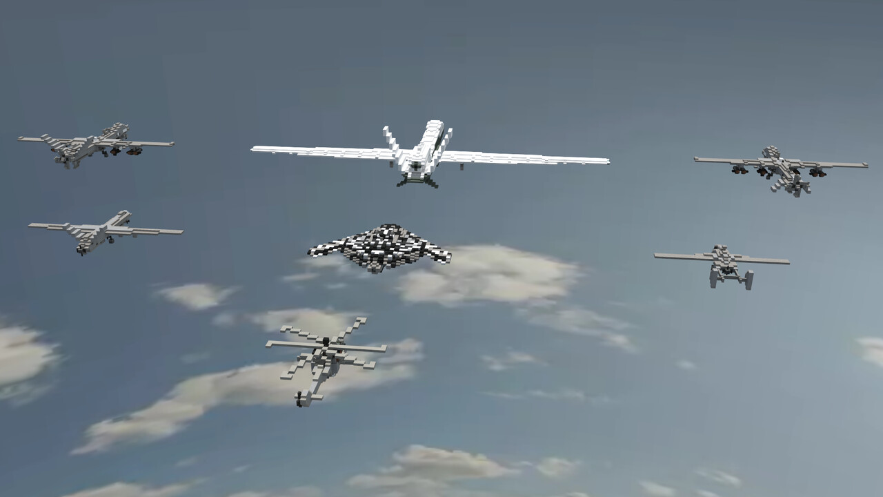 UAV - Unmanned aerial vehicle Minecraft Map