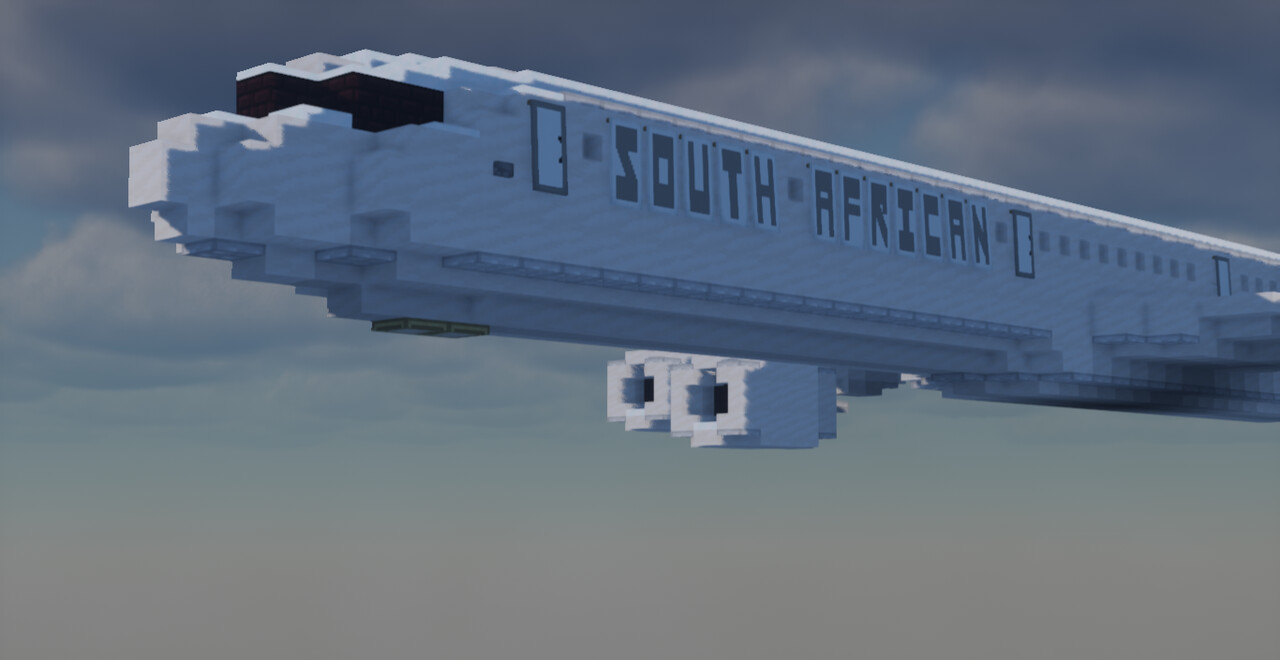 Airbus a340-600 SAA Minecraft Map