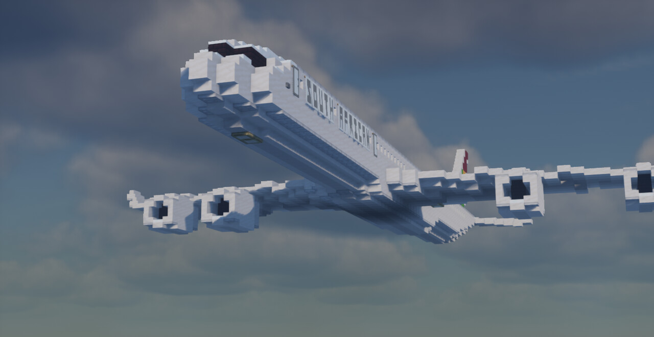Airbus a340-600 SAA Minecraft Map