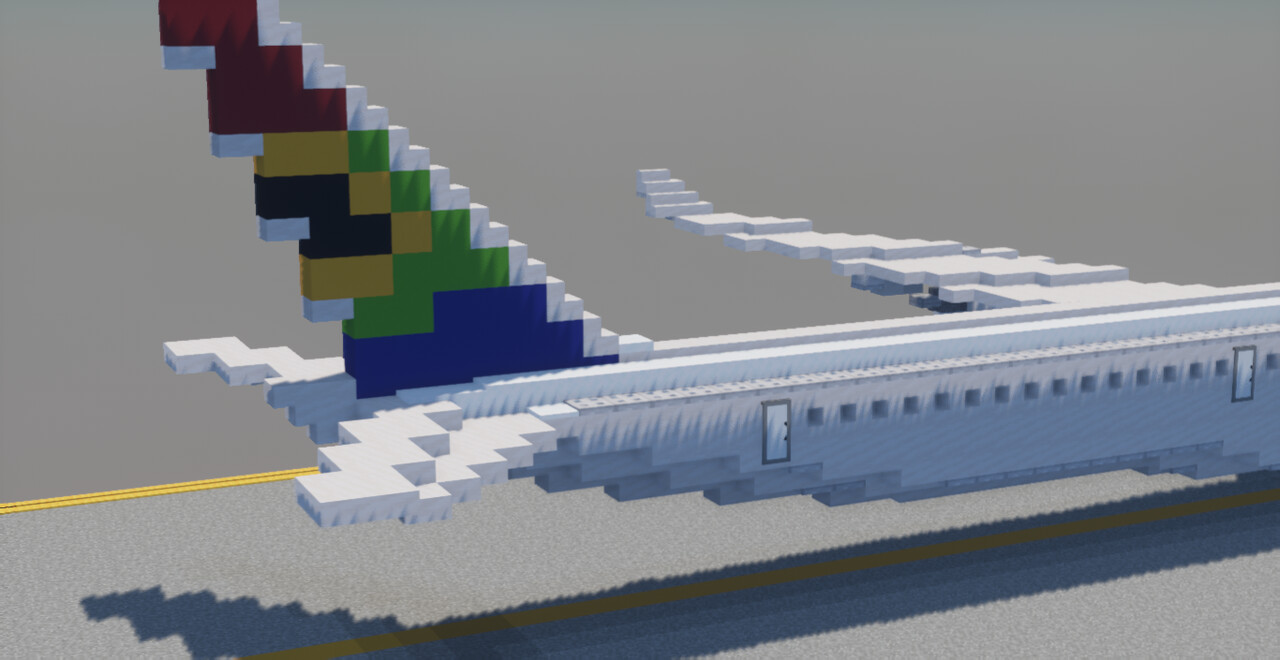 Airbus a340-600 SAA Minecraft Map