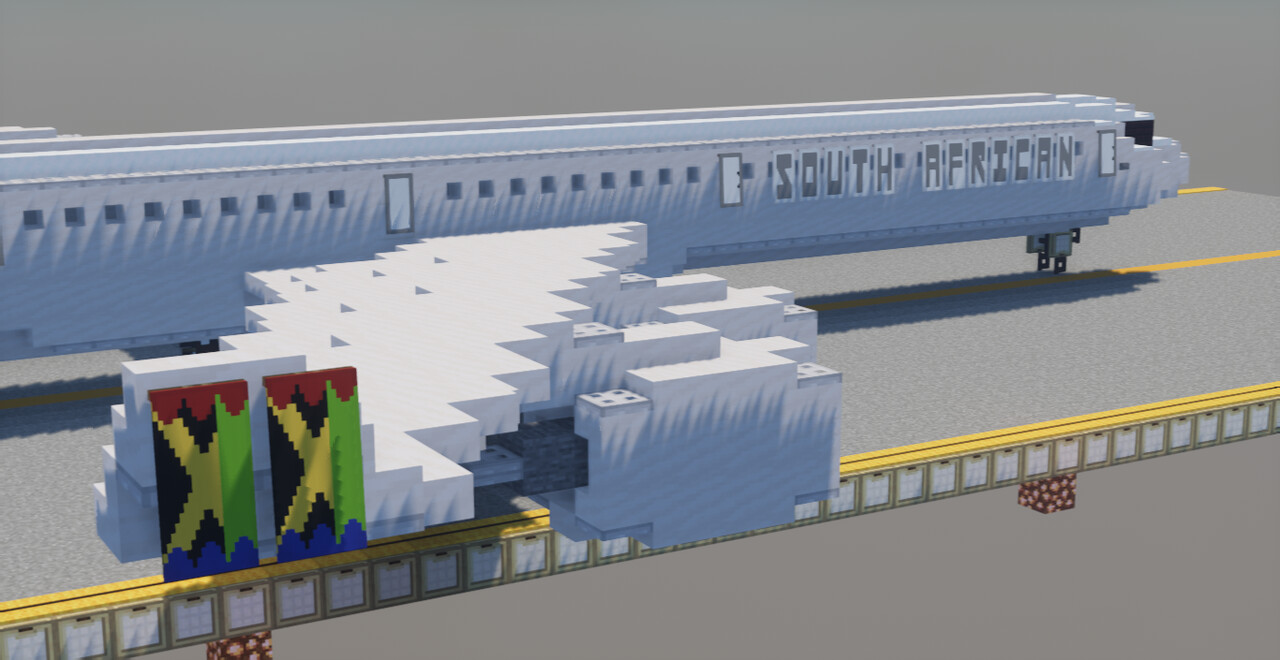 Airbus a340-600 SAA Minecraft Map