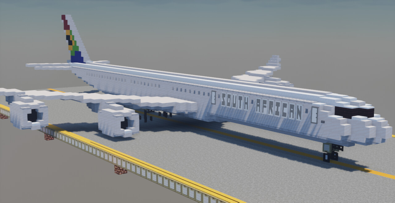 Airbus a340-600 SAA Minecraft Map