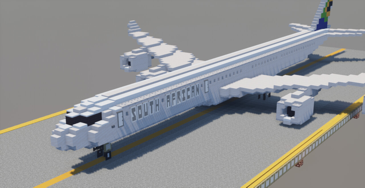 Airbus a340-600 SAA Minecraft Map