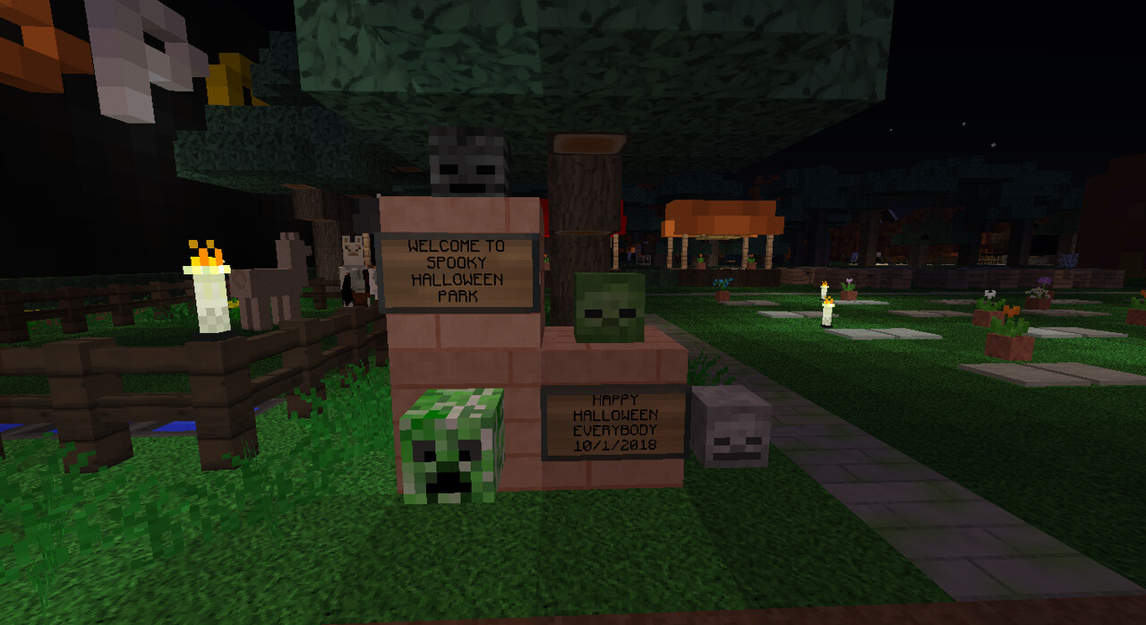 Spooky Halloween Park Minecraft Map