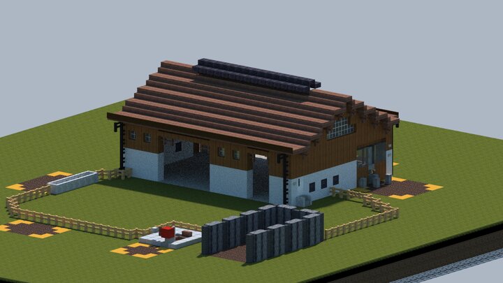 Farming sim 19, Large cow pasture [With download] Minecraft Map