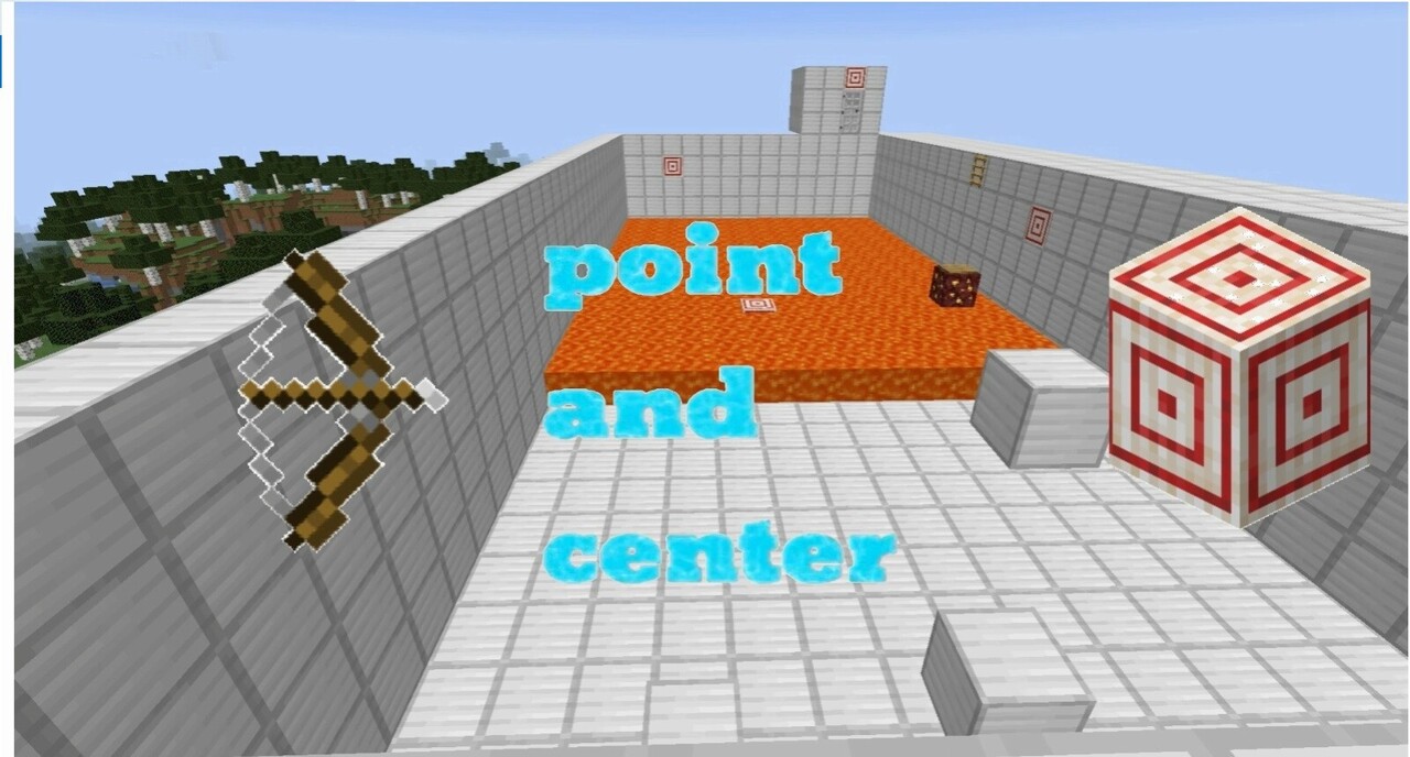 point and center bow map Minecraft Map