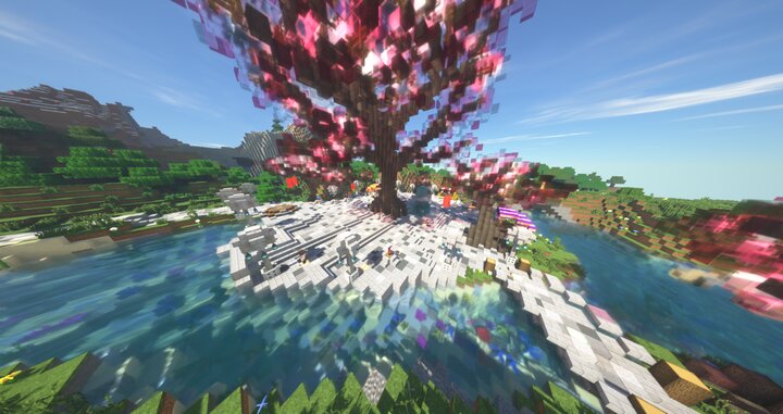 Spawn Survival Sakura Minecraft Map