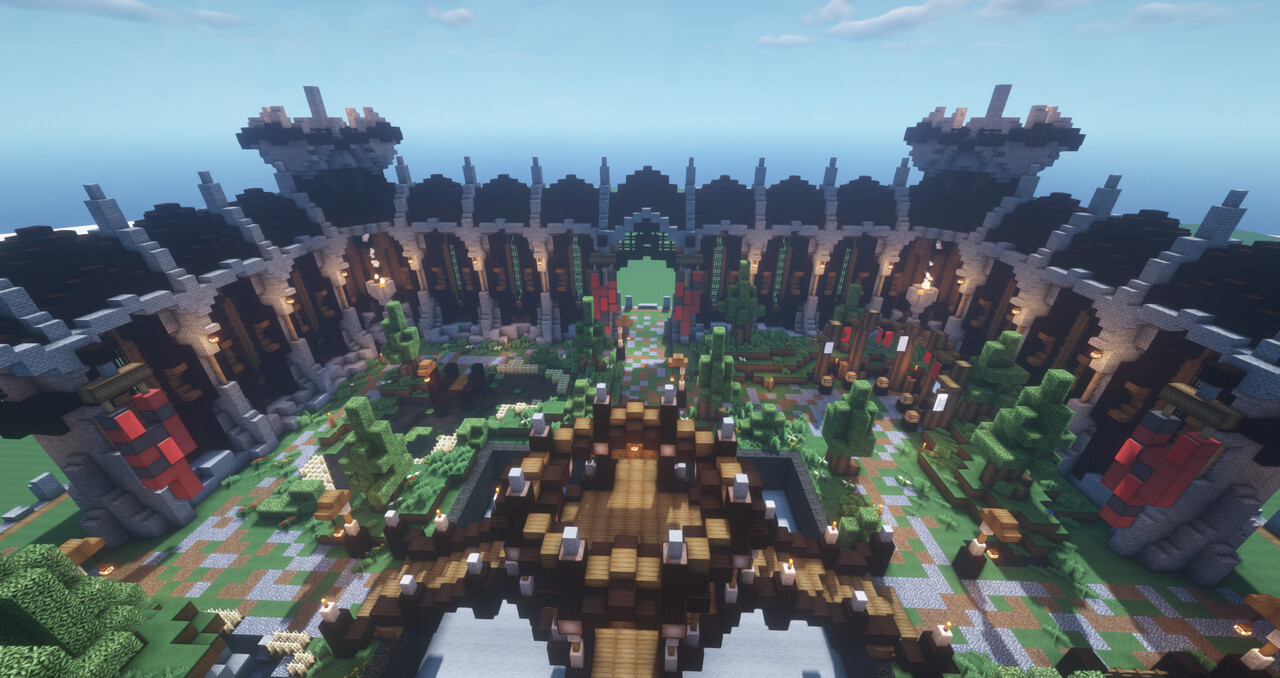 Rustic Medieval Factions + Prison Spawn | 1.15.2 | Minecraft Map